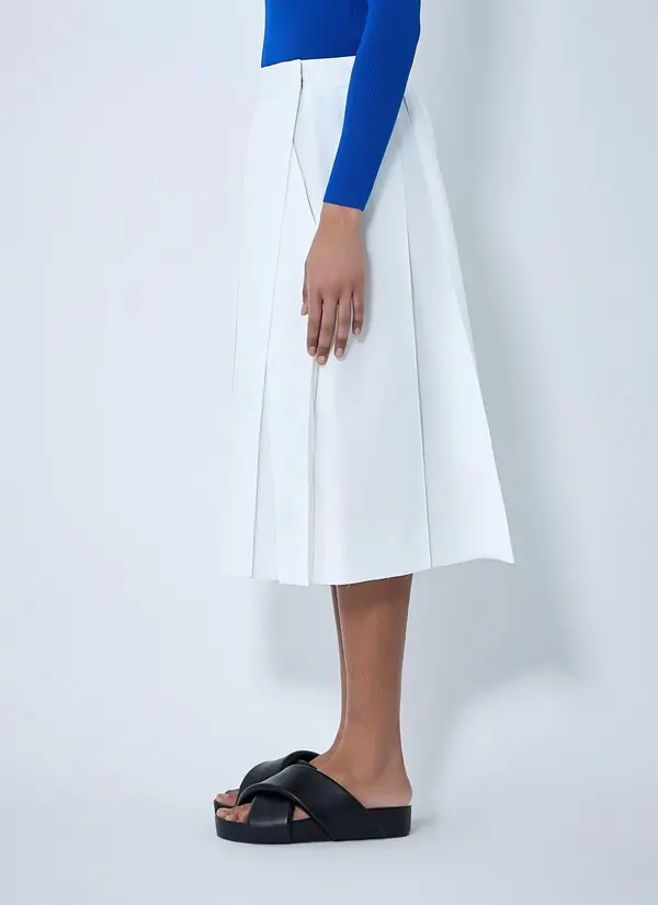 JIL SANDER Pleated Midi Skirt