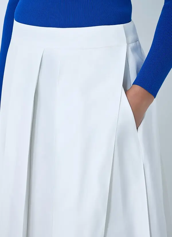 JIL SANDER Pleated Midi Skirt