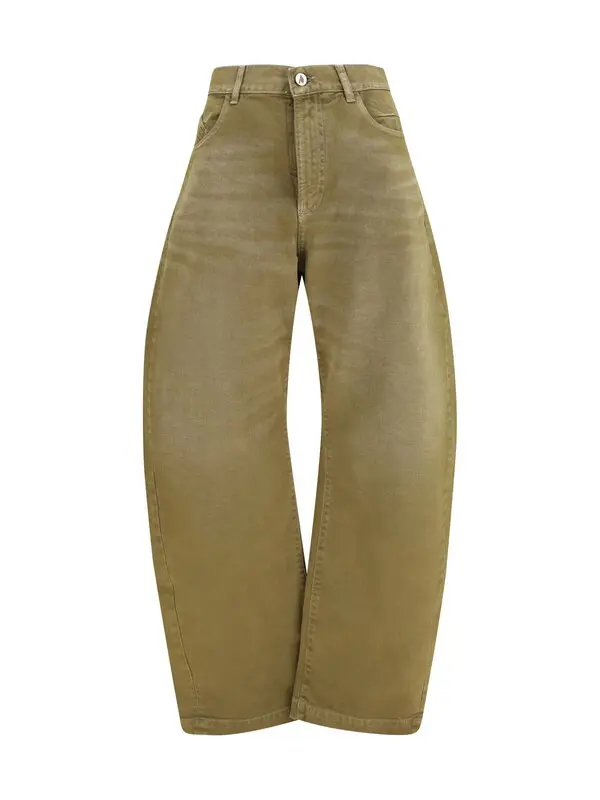 Attico Wide-leg Jeans - Brown