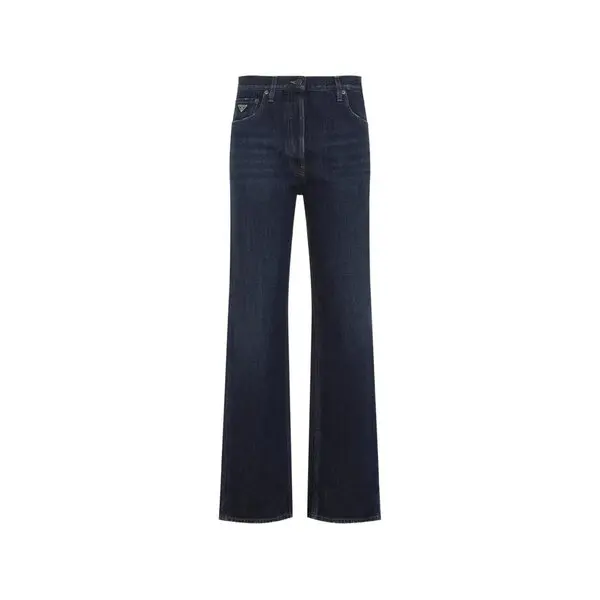 Prada Denim Wide-leg Jeans - Blue