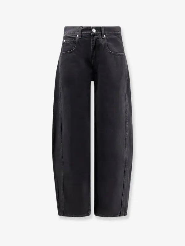 Isabel Marant Étoile Oriane Black Denim Trousers