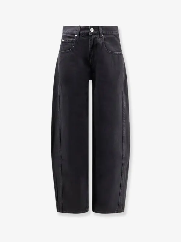 Isabel Marant Étoile Oriane Black Denim Trousers - Multicolor