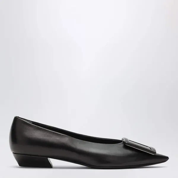 ROGER VIVIER Gommettine Ballerina In Leather - Black