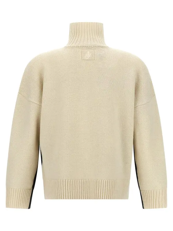 JW Anderson Two Tone Wool Blend Sweater - Gray