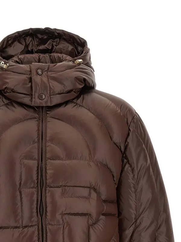 Casablanca Monogram Quilting Down Jacket - Brown