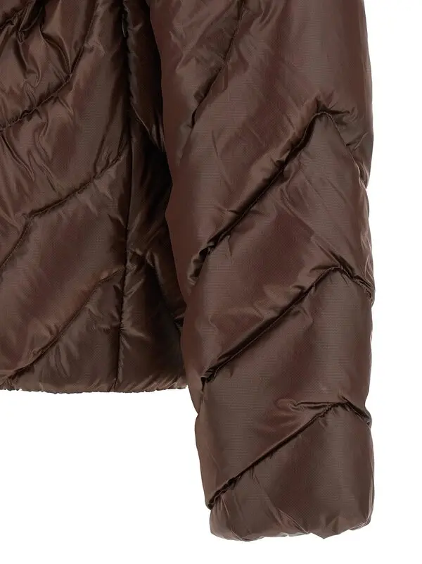 Casablanca Monogram Quilting Down Jacket - Brown
