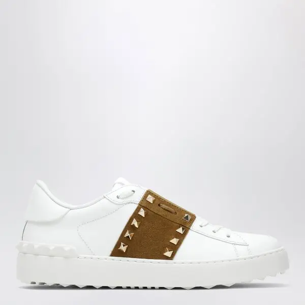 Valentino Garavani Rockstud Untitled Leather Trainers - White