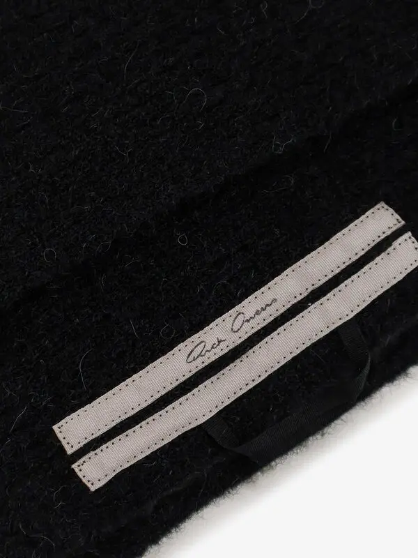 Rick Owens Alpaca And Wool Blend Scarf