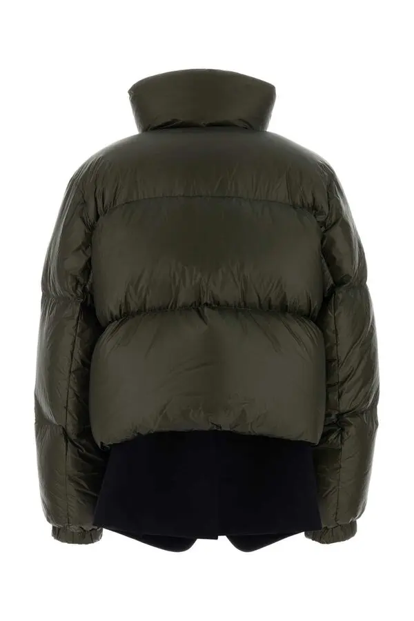 Sacai Olive Nylon Down Jacket