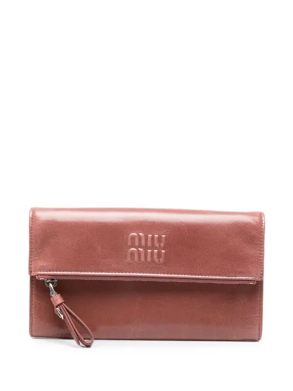 Miu Miu Leather Wallet On Chain