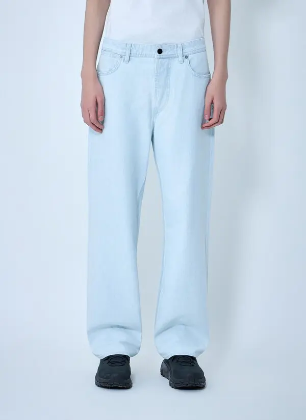Stone Island Wide-leg Denim Jeans - Blue