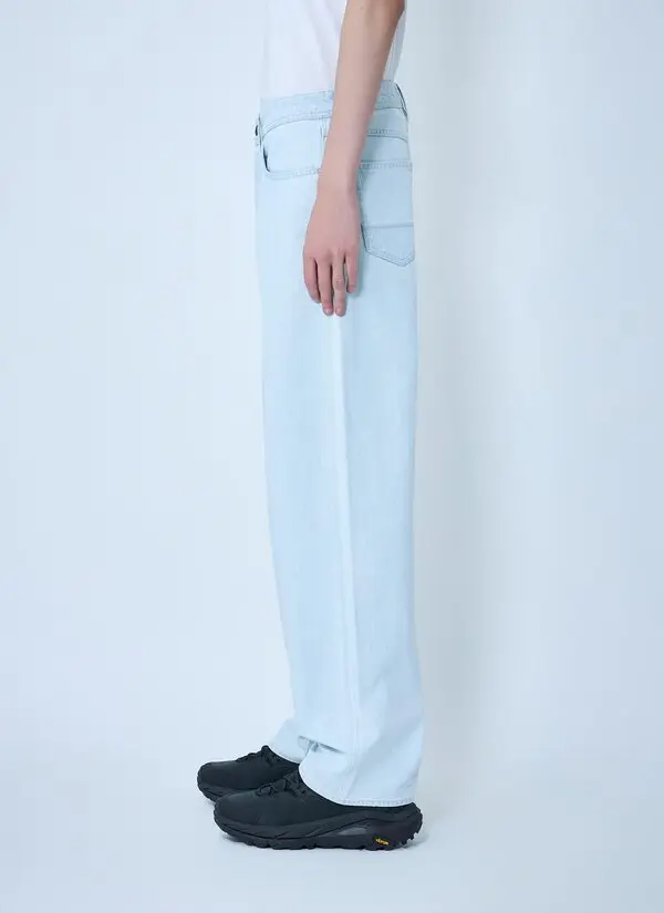 Stone Island Wide-leg Denim Jeans - Blue