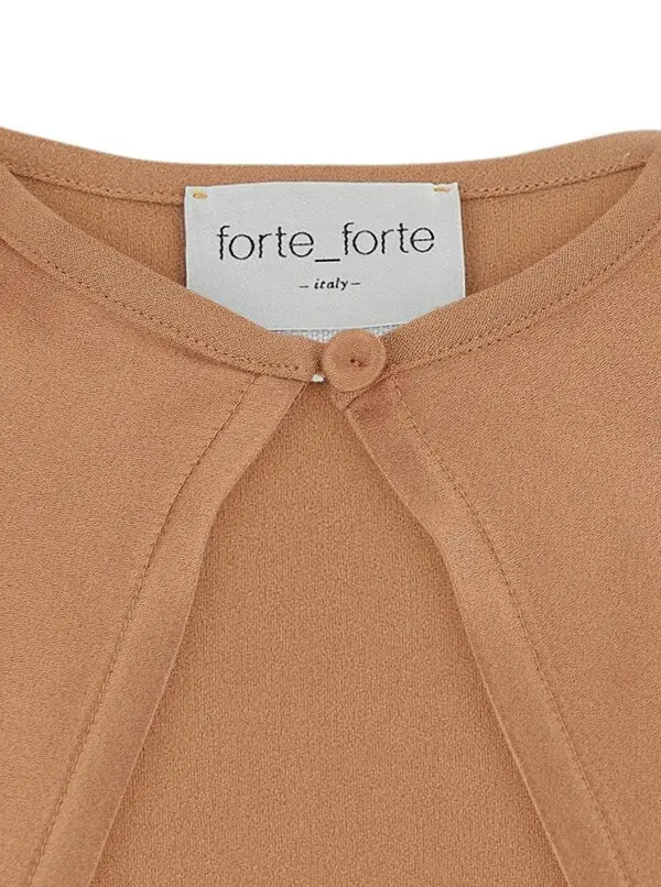 FORTE_FORTE Satin Envers Cape - Pink