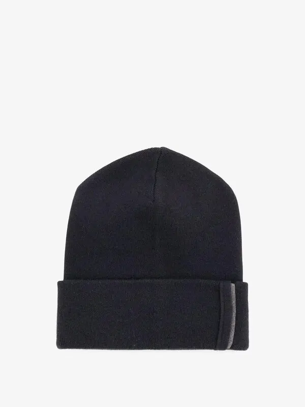 Brunello Cucinelli Cashmere Hat With Monili Detail - Multicolor