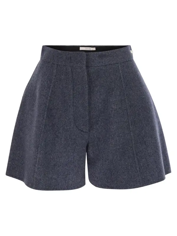 Sportmax Braies1234 Wool Bermuda Shorts - Blue