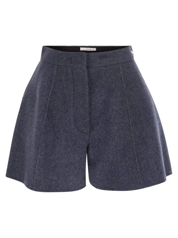 Sportmax Braies1234 Wool Bermuda Shorts - Blue