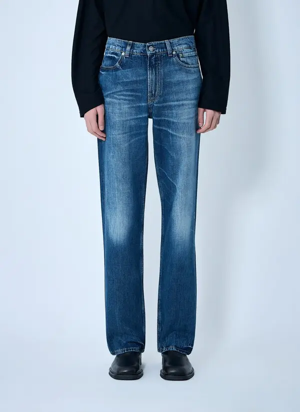 Our Legacy Carlson Cut Faded Jeans - Blue