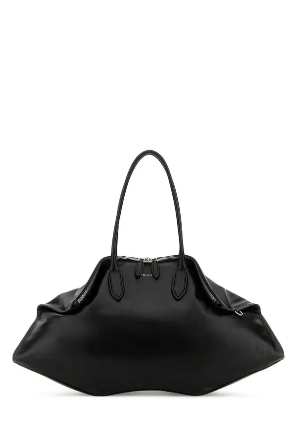 Alexander McQueen Leather Maxi Manta Shoulder Bag