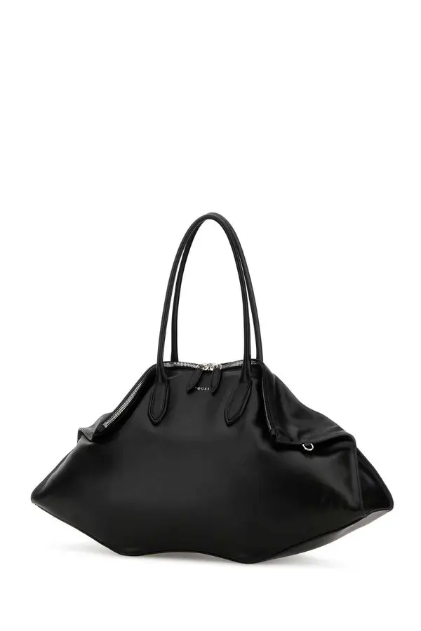 Alexander McQueen Leather Maxi Manta Shoulder Bag