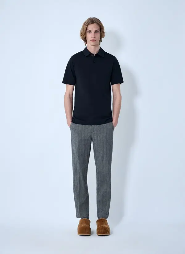 Dries Van Noten Penwick Herringbone Wool Trousers