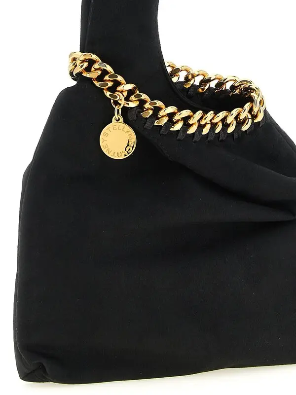 Stella McCartney Falabella Suede Wristlet Handbag - Black