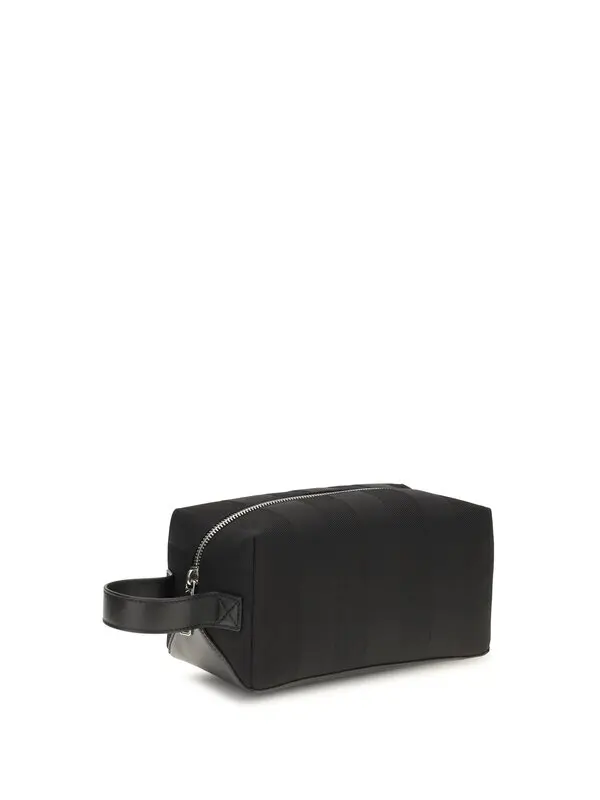 Fendi Striped Beauty Case - Cream