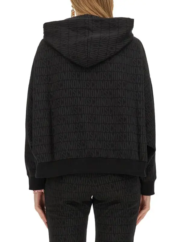 Moschino Sweatshirt With All Over Logo