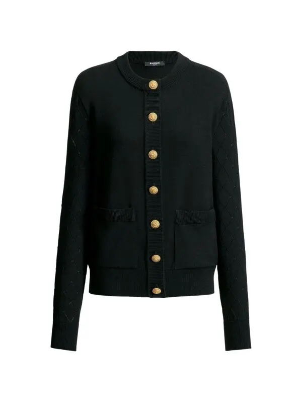 Balmain Wool Cardigan - Multicolor