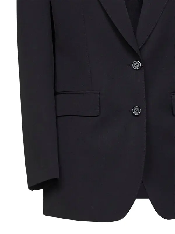 Dolce & Gabbana Black Wool Gabardine Jacket