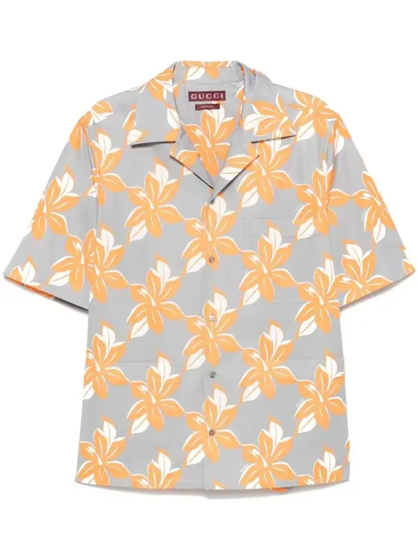 Gucci Twist Fl On Pop` Print Shirt - Multicolor