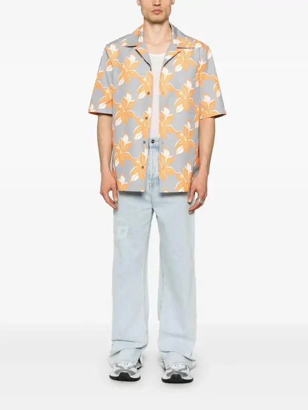 Gucci Twist Fl On Pop` Print Shirt - Multicolor