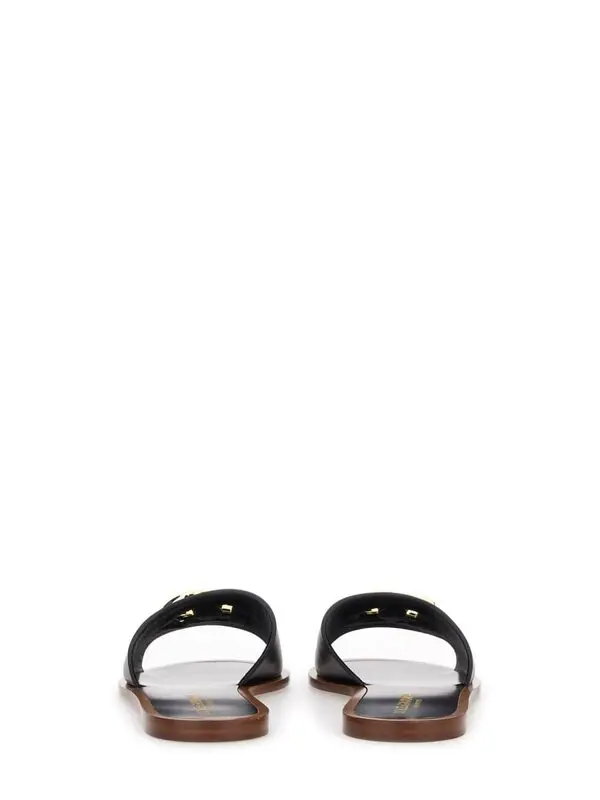 Dolce & Gabbana Leather Slide Sandal