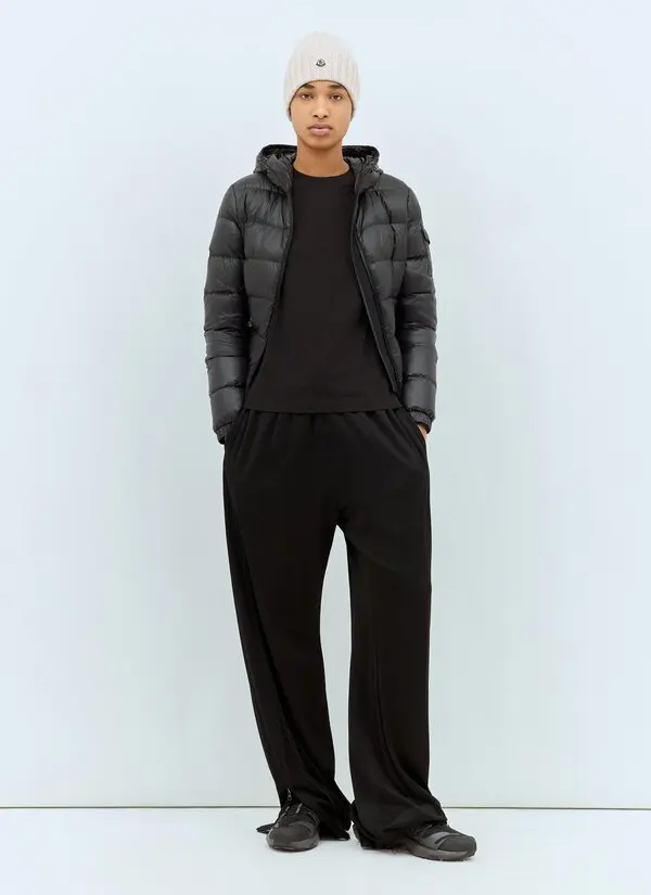 Moncler Gles Hooded Short Down Jacket - Black