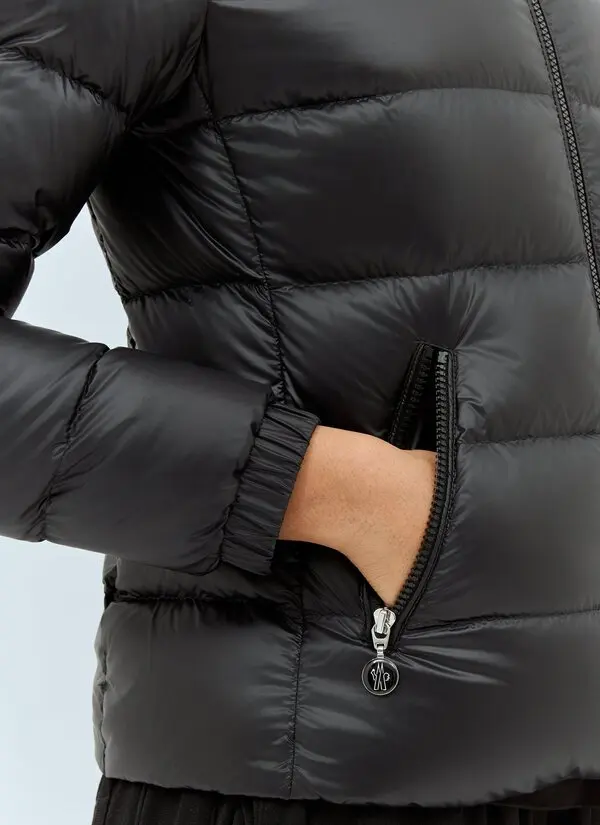 Moncler Gles Hooded Short Down Jacket - Black