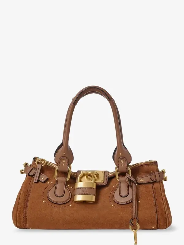 Chloé Paddington Suede Shoulder Bag - Multicolor