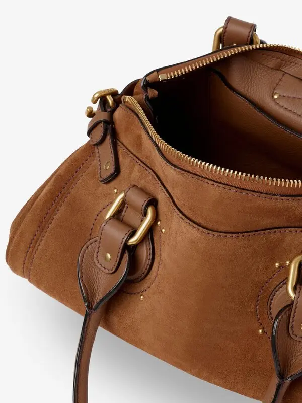 Chloé Paddington Suede Shoulder Bag - Multicolor