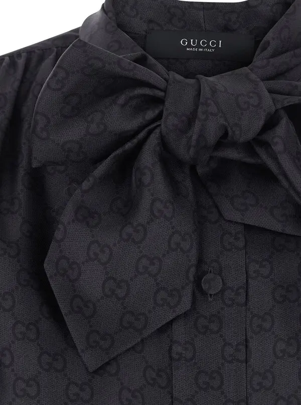 Gucci Original Gg On Twill Print Shirt - Multicolor