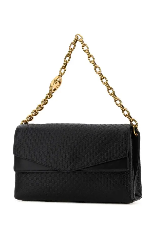 Gucci Leather Large Shoulder Bag