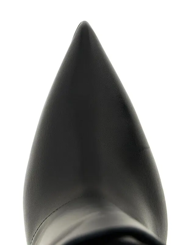 Balmain Twist Calf Leather Boots