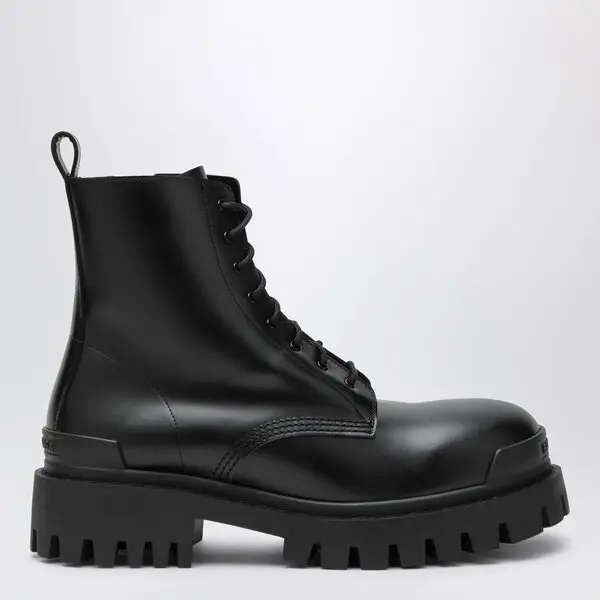 Balenciaga Leather Combat Boots