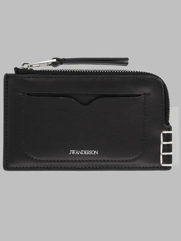 JW Anderson Leather Wallet - Black