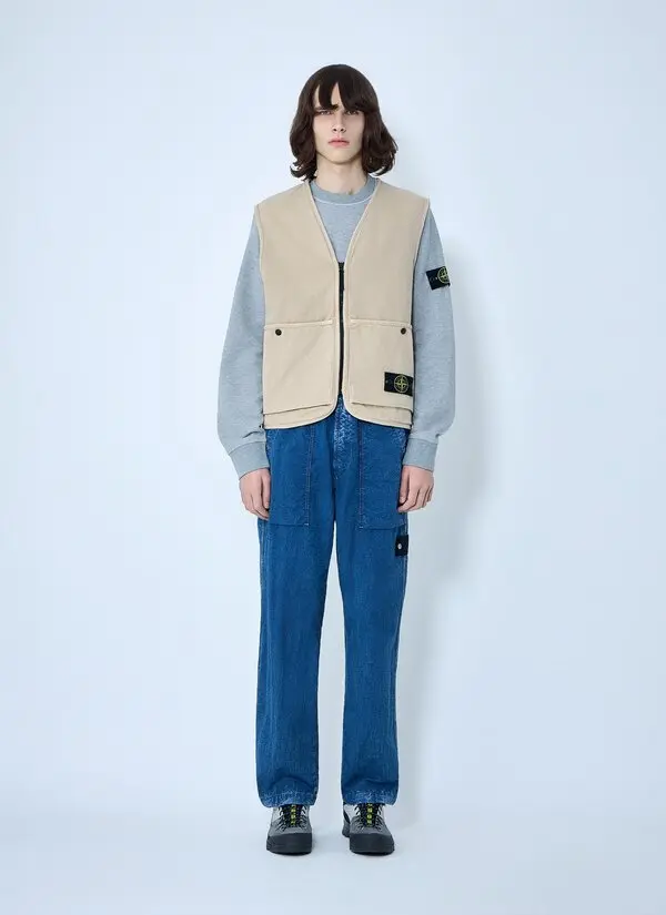 Stone Island Cotton Twill Utility Vest