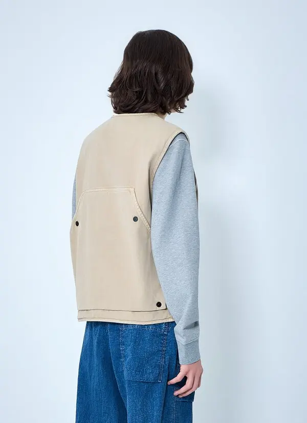 Stone Island Cotton Twill Utility Vest