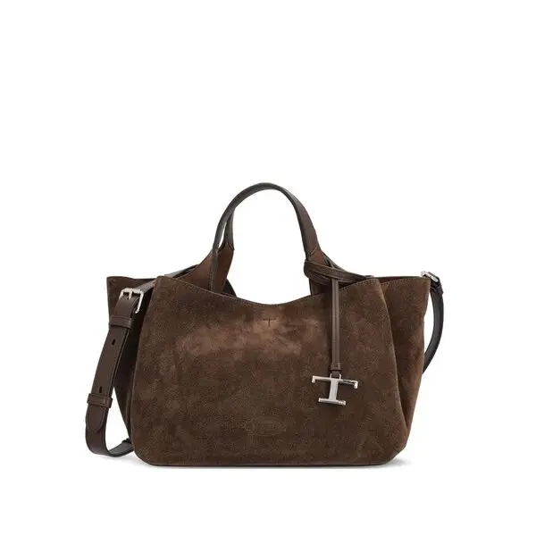 TOD'S Suede Tote Bag - Brown