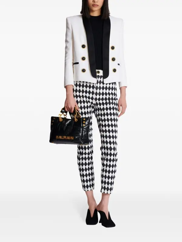 Balmain 1945 Small Leather Tote