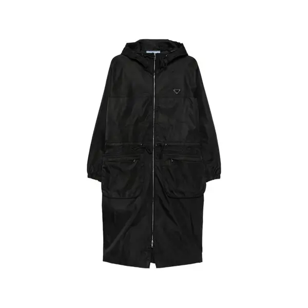 Prada Coats Oversized Coats - Black
