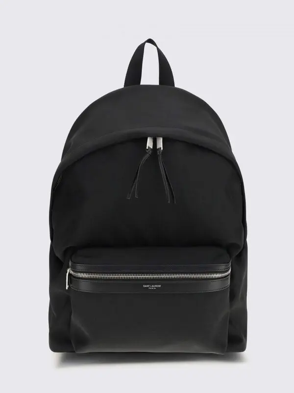 Saint Laurent City Nylon Backpack - Black