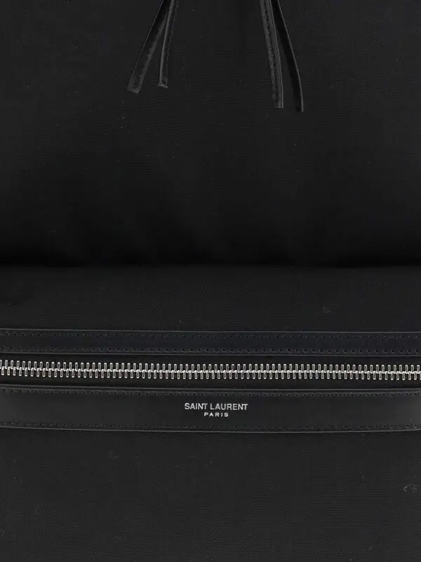 Saint Laurent City Nylon Backpack - Black
