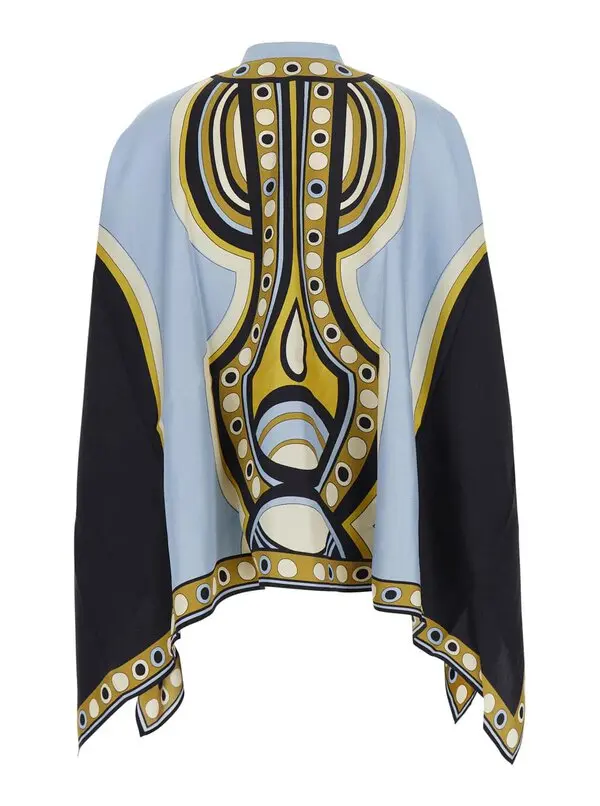 La DoubleJ Scarf Shirt With Collar And Long Sleeves In Cotton - Multicolor