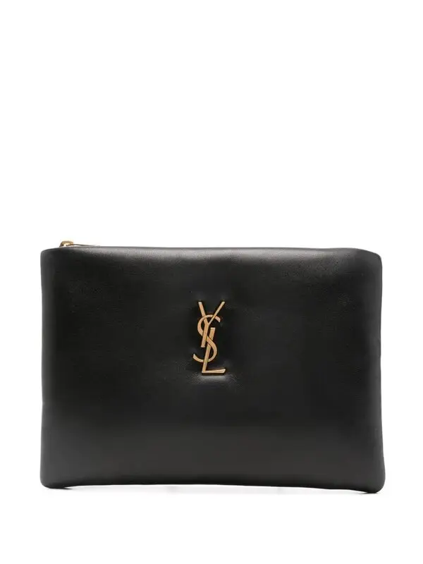 Saint Laurent Lambskin Pouch - Black